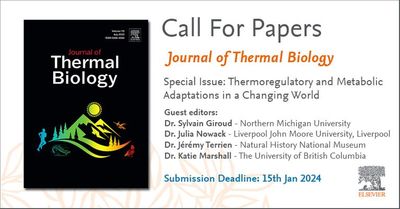 Journal of Thermal Biology - Call for Papers: "Thermoregulatory and ...